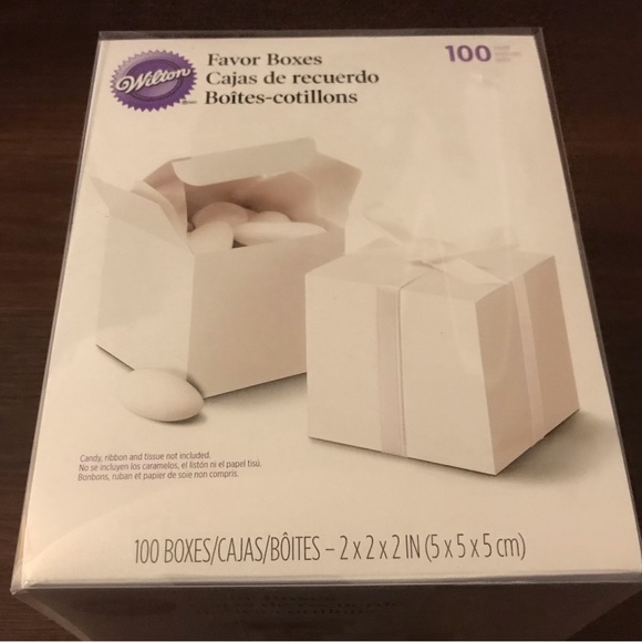 Wilton | Other | Wilton White Favor Boxes White Paper Gift Boxes 0 ...